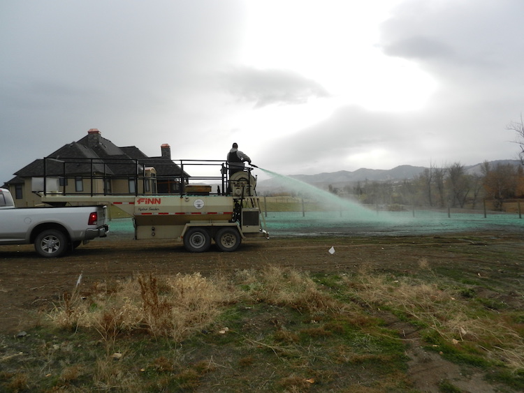 Nature's Enhancement, Inc. > Landscaping > Project Examples > Hydroseeding